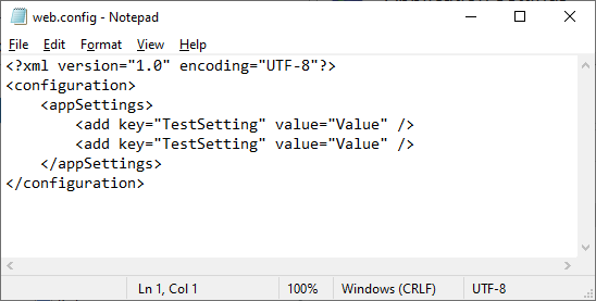 App Settings Cannot Add Duplicate Collection Entry Of Type Add With Unique Key Attribute Key
